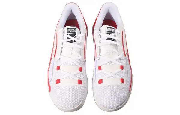 PUMA Clyde Hardwood Team Low Top Sneakers - Whitered
