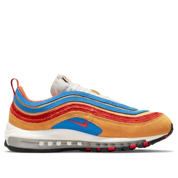 Nike Max 97 Se 'running Club' Sneakers - Yellow/blue/white