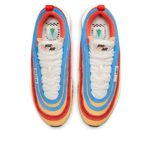 Nike Max 97 Se 'running Club' Sneakers - Yellow/blue/white