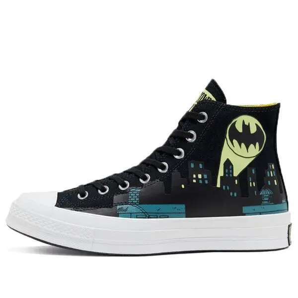 CONVERSE X Dc Comics X Chinatown Market Chuck 70 High Top "gotham City Glow In The Dark - Black