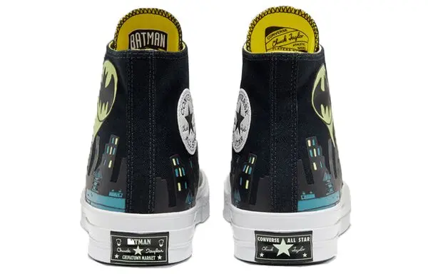CONVERSE X Dc Comics X Chinatown Market Chuck 70 High Top "gotham City Glow In The Dark - Black