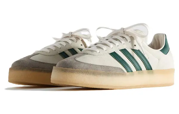 Adidas X Ronnie Fieg X Clarks 8th Street Samba Sneakers - Cream/green