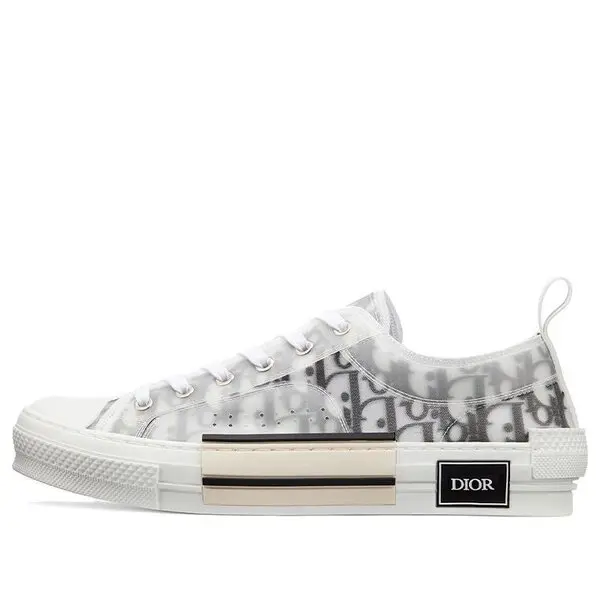 Dior B23 Low Top Oblique Sneakers - White/black