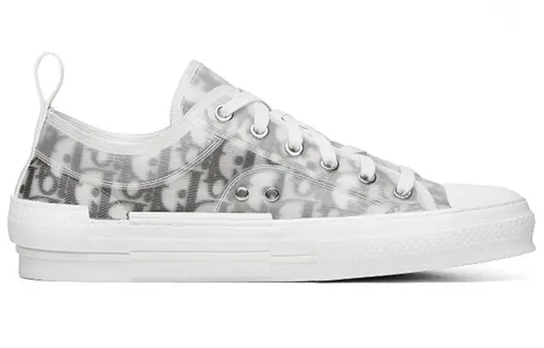 Dior B23 Low Top Oblique Sneakers - White/black