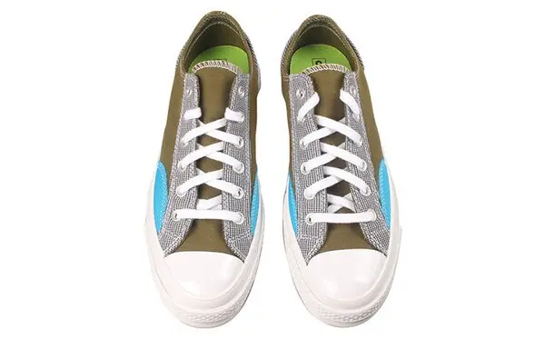 CONVERSE Chuck 70 Low Top "hacked Fashion Mix N Match" Sneakers - Army Green