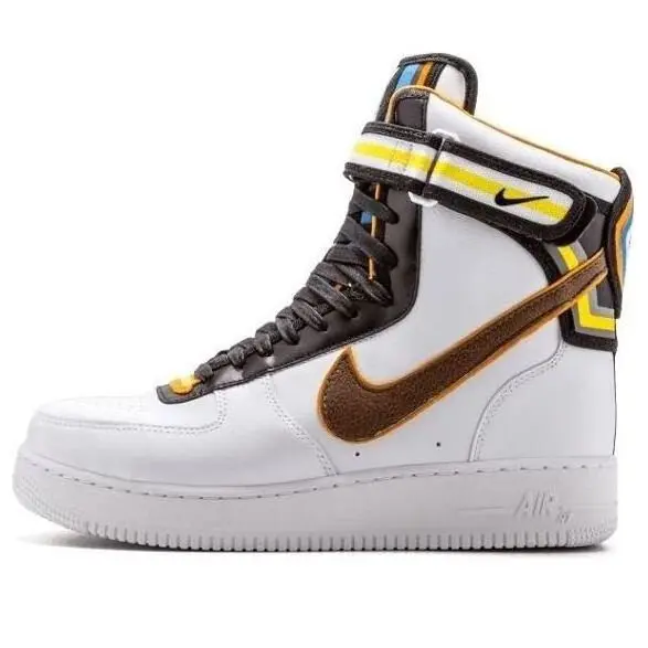 Nike Riccardo Tisci X Air Force 1 Hi Sp High Top Sneakers - White/baroque Brown