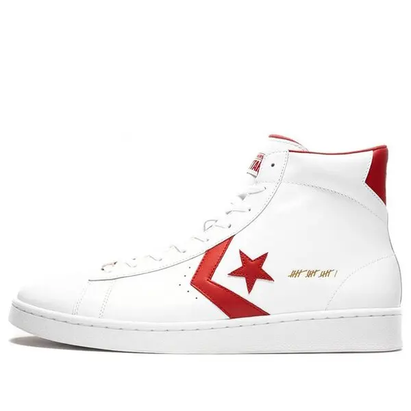 CONVERSE Pro Leather Mid "the Scoop" High Top Sneakers - White/red