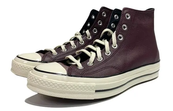 CONVERSE Chuck 70 Leather High Top Sneakers - Black