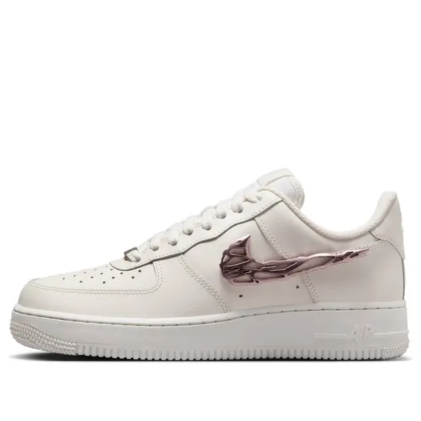 Nike Force 1 Low "liquid Metal Swoosh - White/pink