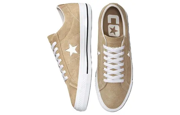 CONVERSE One Star Pro Suede Low Top Sneakers - Brown/white