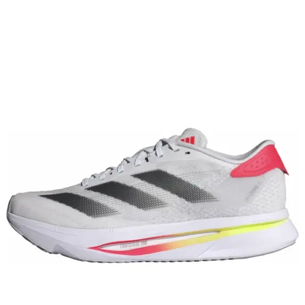 Adidas Adizero Sl2 Athletic Sneakers - Cloud White/core Black/lucid Red