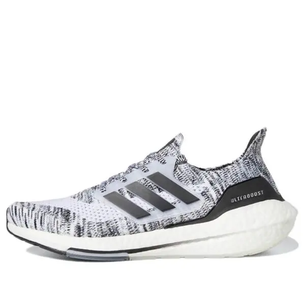 Adidas Ultraboost 21 Athletic Sneakers - Cloud White/core Black/core Black