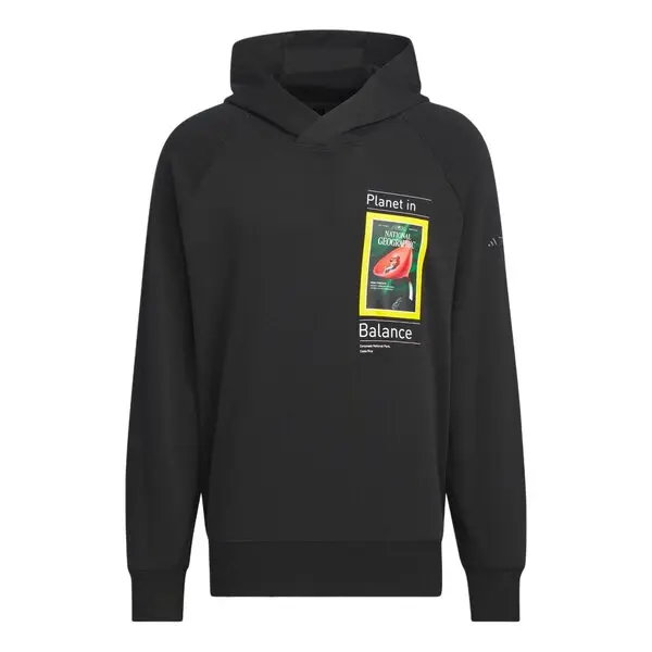 Adidas X National Geographic Dwr Graphic Hoodie - Black