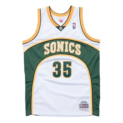Mitchell & Ness Nba Kevin Durant Seattle Supersonics Jersey - White