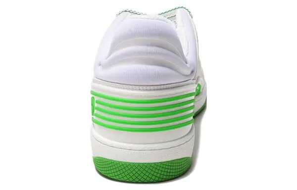 Gucci Basket Sneakers - White/green
