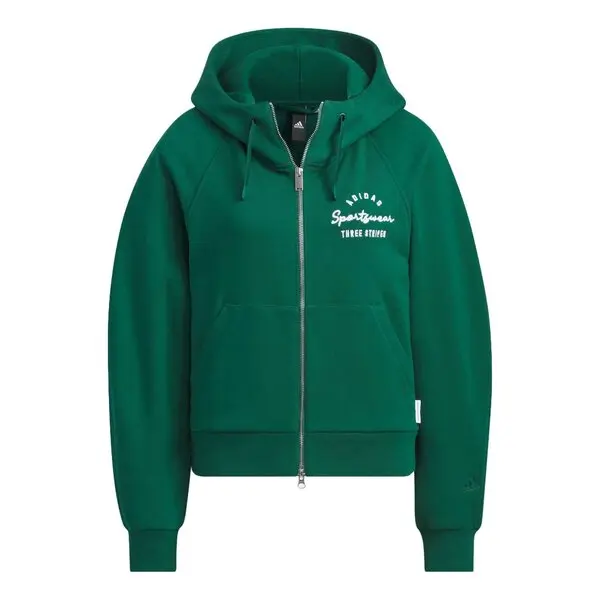 Adidas Verbiage Full-zip Hoodie - Green