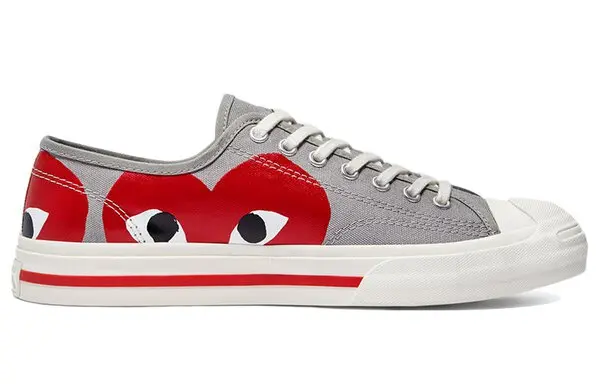 CONVERSE Comme Des Garçons Play X Jack Purcell 'drizzle Red' Sneakers