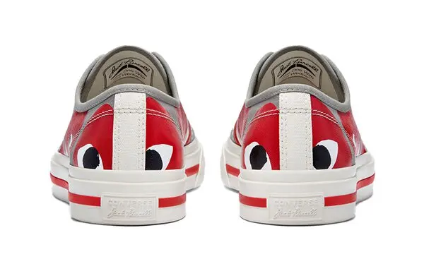 CONVERSE Comme Des Garçons Play X Jack Purcell 'drizzle Red' Sneakers
