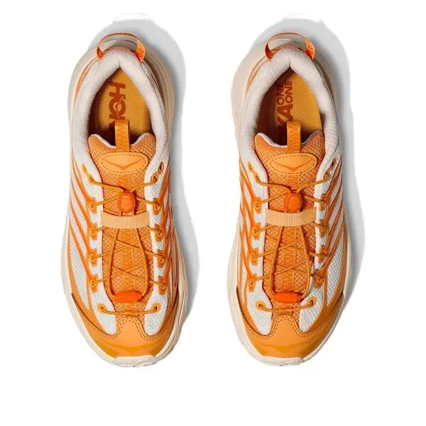 Hoka One One Mafate Three 2 Athletic Sneakers - Sun Coral/alabaster