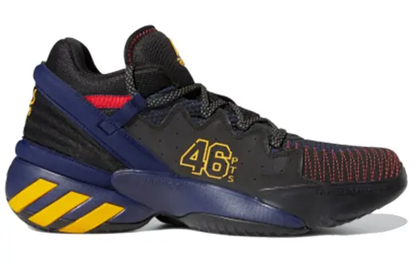 Adidas D.o.n. Issue #2 "team Navy" High-top Athletic Sneakers - Black/blue/yellow