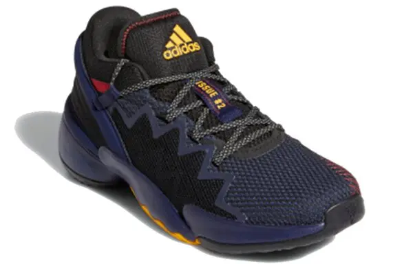 Adidas D.o.n. Issue #2 "team Navy" High-top Athletic Sneakers - Black/blue/yellow