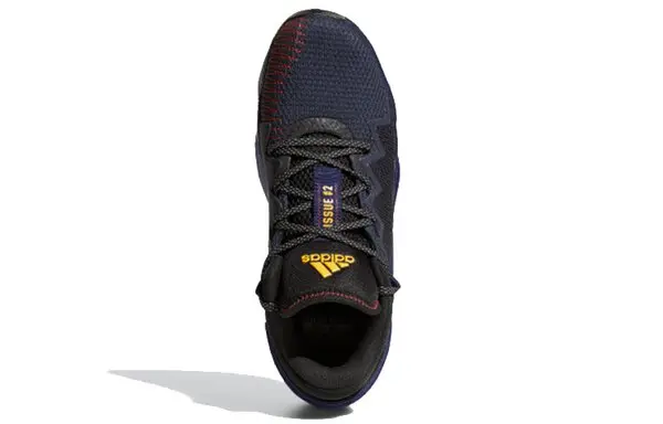 Adidas D.o.n. Issue #2 "team Navy" High-top Athletic Sneakers - Black/blue/yellow