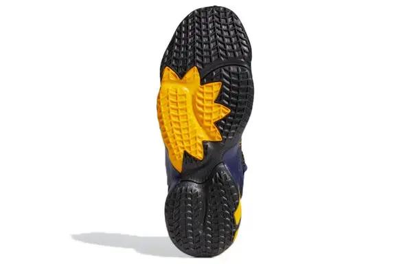 Adidas D.o.n. Issue #2 "team Navy" High-top Athletic Sneakers - Black/blue/yellow