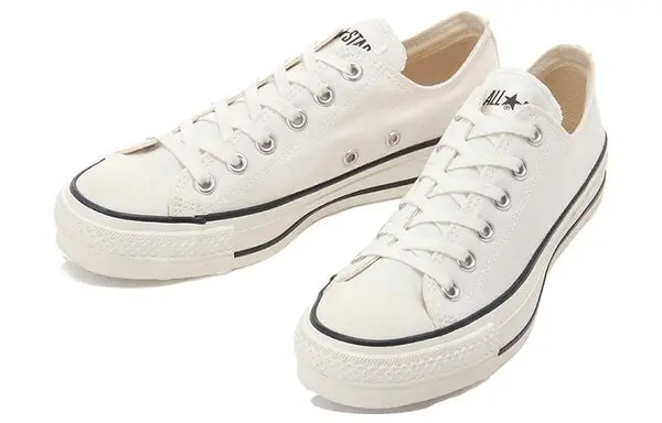CONVERSE Chuck Taylor All Star J Low Top Lace Up Sneakers - White/black