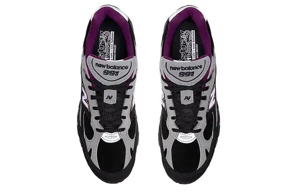 NEW BALANCE Stray Rats X 991 Made In England Sneakers - Black/purple