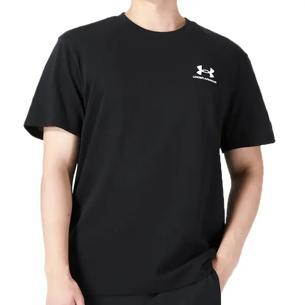 Under Armour Embroidered Logo Heavyweight T-shirt - Black/white