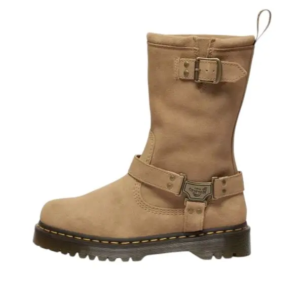 Dr. Martens Anistone Hi Biker Boots - Savannah Tan