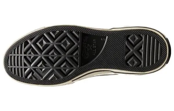 CONVERSE Chuck 70 Leather Hi Sneakers - Black/beige