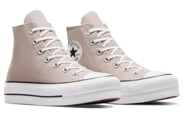 CONVERSE Chuck Taylor All Star Lift Platform High Top Sneakers - Beige/white