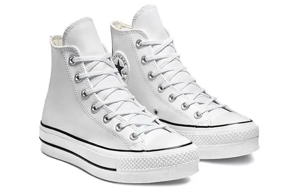 CONVERSE Chuck Taylor All Star Lift High Top Platform Sneakers - White/black