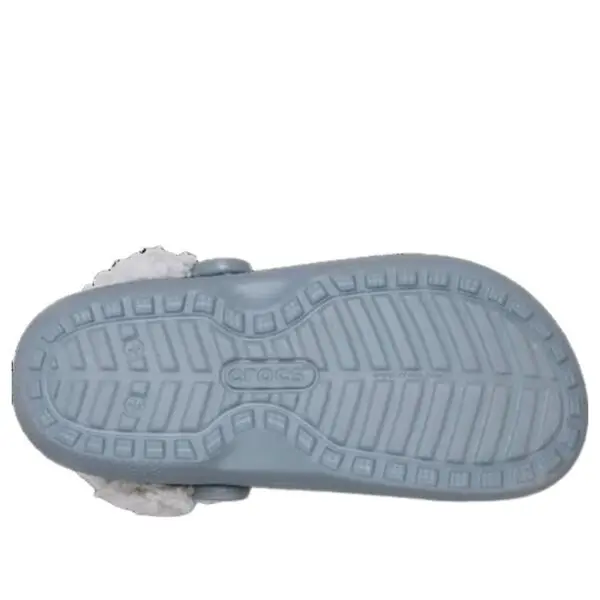 CROCS Classic Fleece Lined Clogs - Concrete/grey
