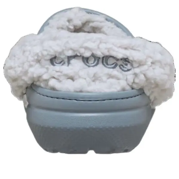 CROCS Classic Fleece Lined Clogs - Concrete/grey