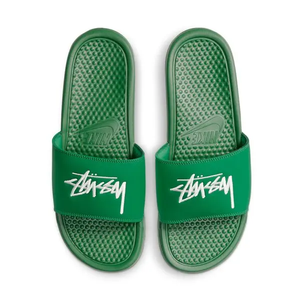 Nike X Stussy Benassi Slides - Green