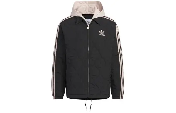 Adidas Originals Quilted Track Jacket With Hood