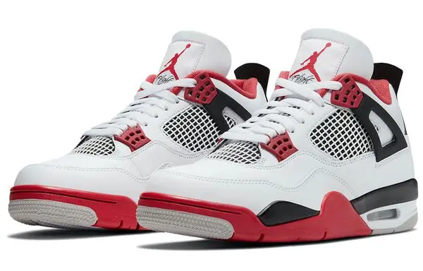 JORDAN Retro Og "fire Red" 2020 - White/black/tech Grey