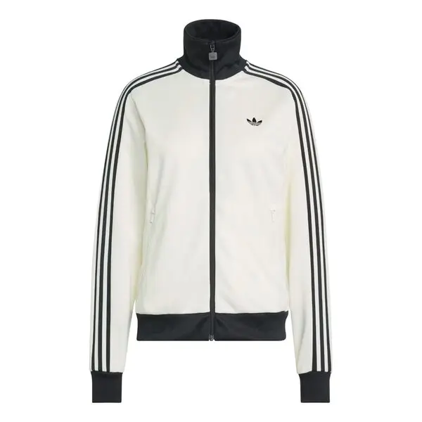 Adidas Classic Track Jacket - Off White/black