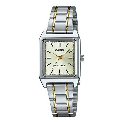 Casio Two Tone Analog Quartz Watch - Gold