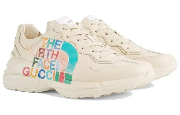 Gucci Rhyton "the North Face" Lace-up Sneakers