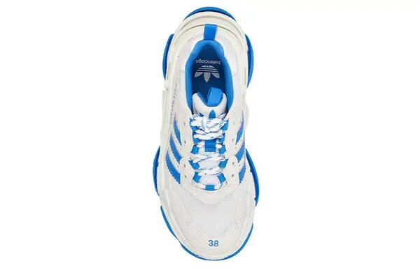 Balenciaga Triple S X Adidas Sneakers - White/blue
