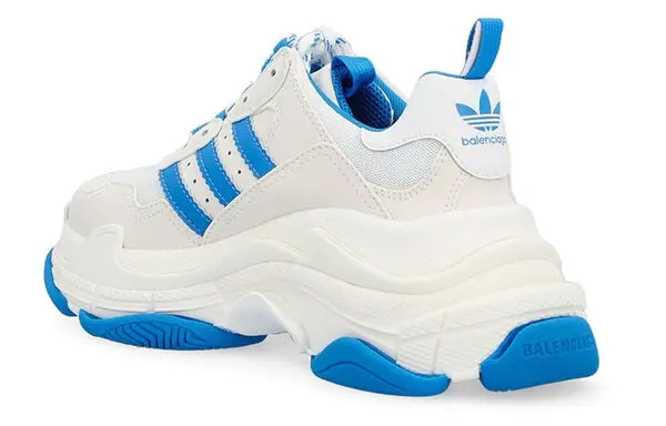 Balenciaga Triple S X Adidas Sneakers - White/blue