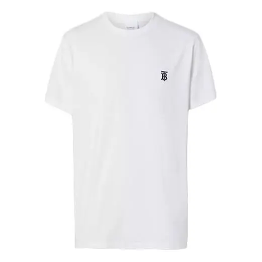 Burberry Monogram Motif Pattern Cotton Male - White
