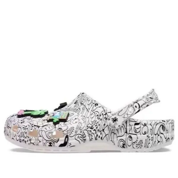 CROCS X Steven Harrington Classic Clogs - White/black