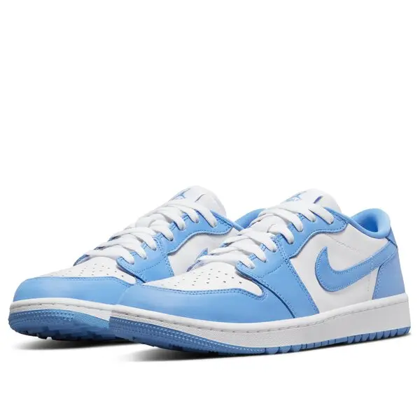 JORDAN 1 Low Golf "unc" Sneakers - White/blue