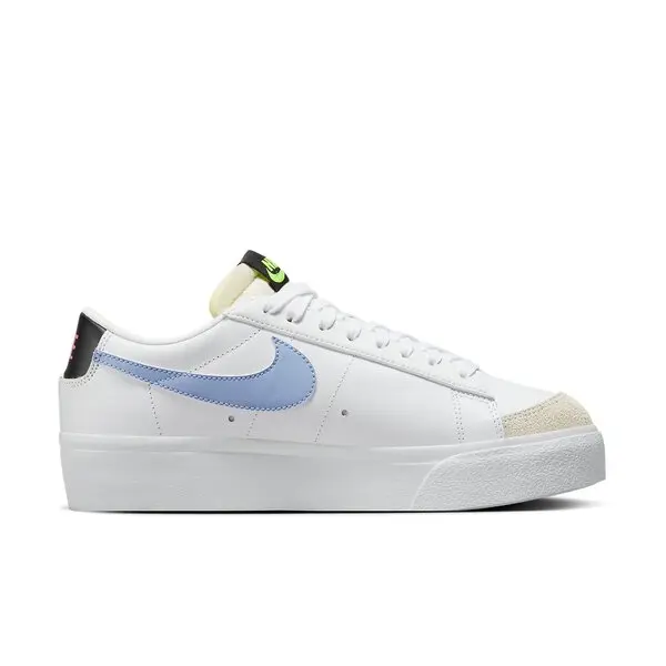 Nike Blazer Low Platform Sneakers - White/volt/black