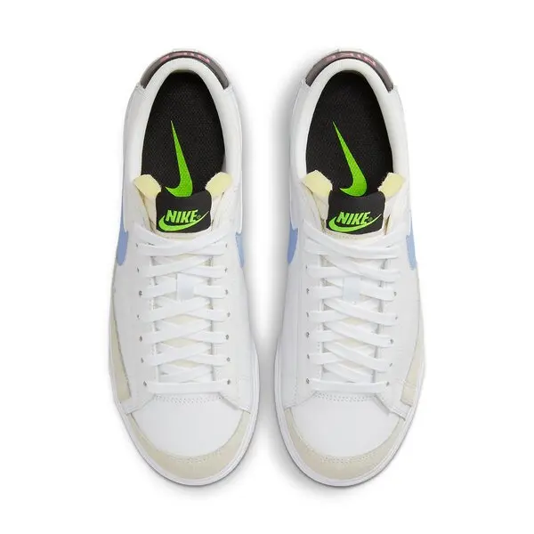 Nike Blazer Low Platform Sneakers - White/volt/black