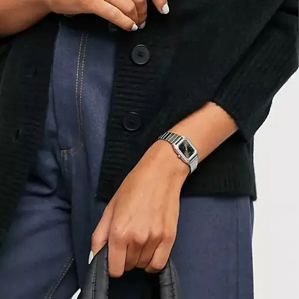 Casio Pearl Waterproof Quartz Watch With Stainless Steel Strap